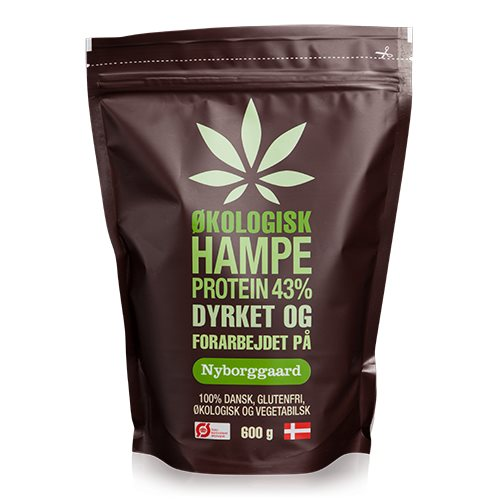 Køb Hampeprotein 43% Ø Nyborggaard - 600 gram til 159,00 DKK