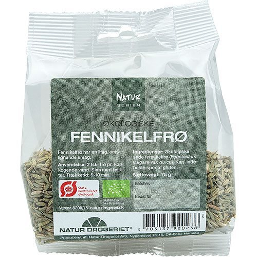 Køb Fennikel hele frø Økologisk - 75 gram til 26,21 DKK