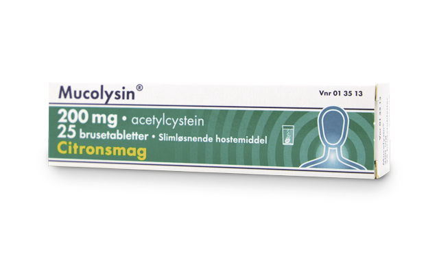 Køb Mucolysin Citron - 25 brusetabletter til 64,50 DKK