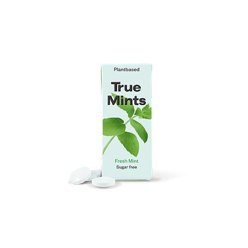 Køb Pastiller Fresh Mint True Mints - 13 gram til 13,45 DKK