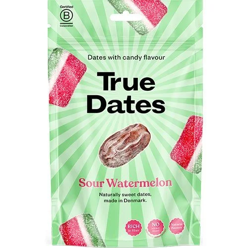Køb True Dates - Sour Watermelon - 100 gram til 17,95 DKK